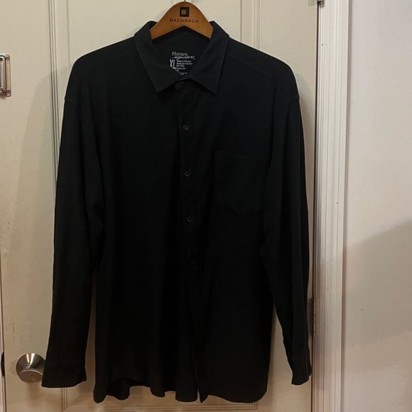 Hanes | Shirts | Hanes Signature Mens Xl 0 Cotton Long Sleeve Button ...